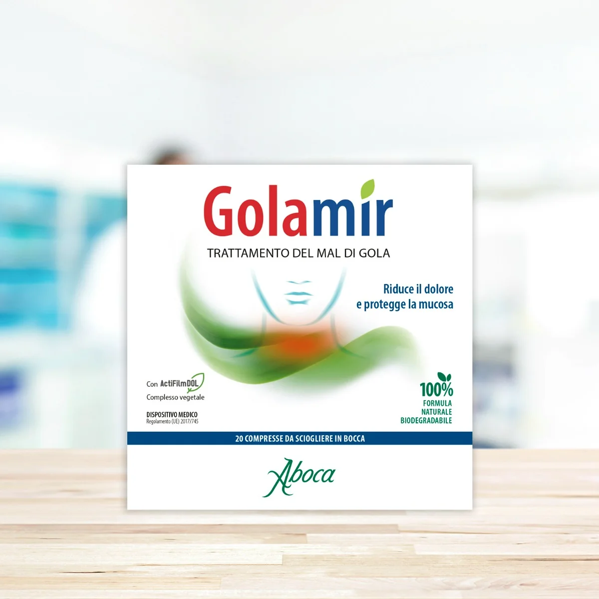 Aboca Golamir 2Act 20 Compresse Orosolubili Benessere della Gola | Dr ...