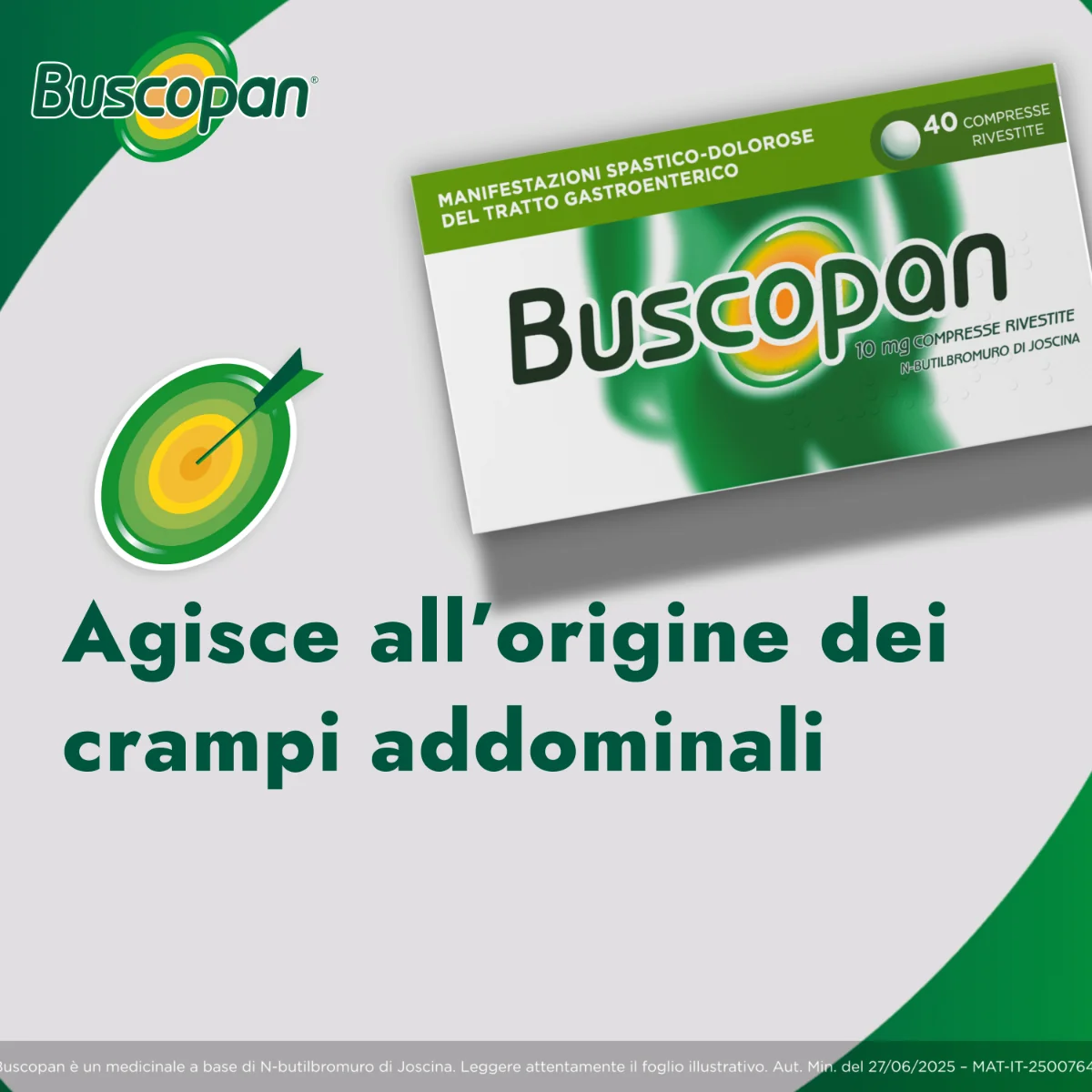 Buscopan 40 Compresse Rivestite Affezioni del Tratto Gastrointestinale ...