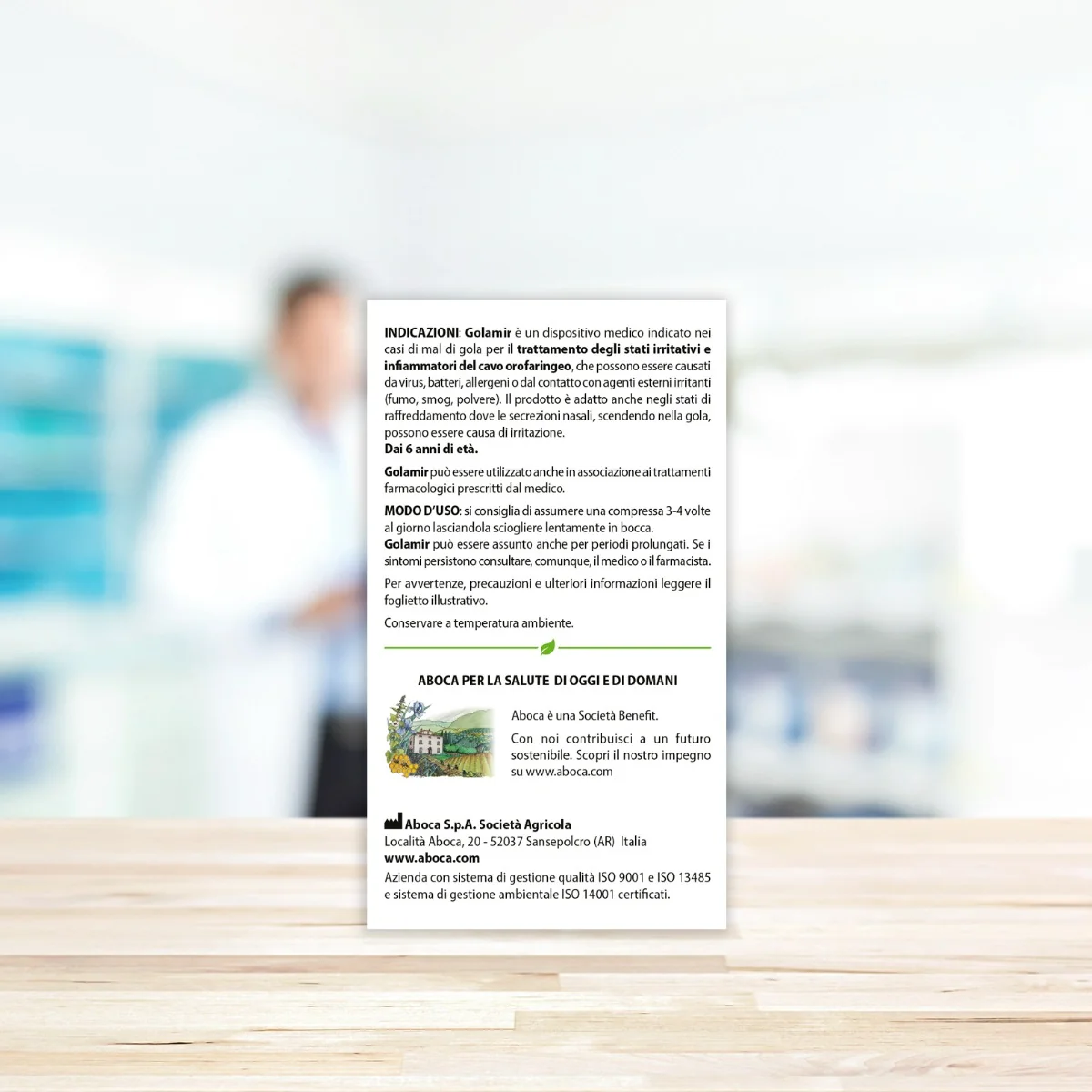 Aboca Golamir 2Act 20 Compresse Orosolubili Benessere della Gola | Dr ...