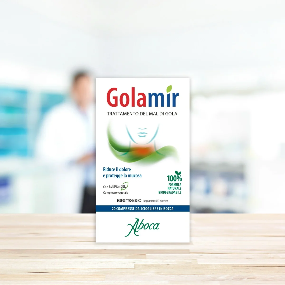 Aboca Golamir 2Act 20 Compresse Orosolubili Benessere della Gola | Dr ...