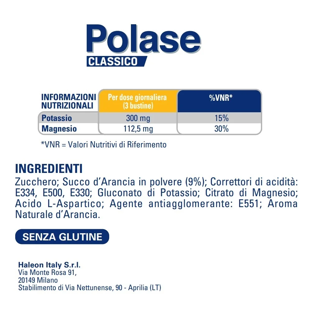 Polase Classico Gusto Arancia 24 Bustine Effervescenti | Dr. Max Farmacia
