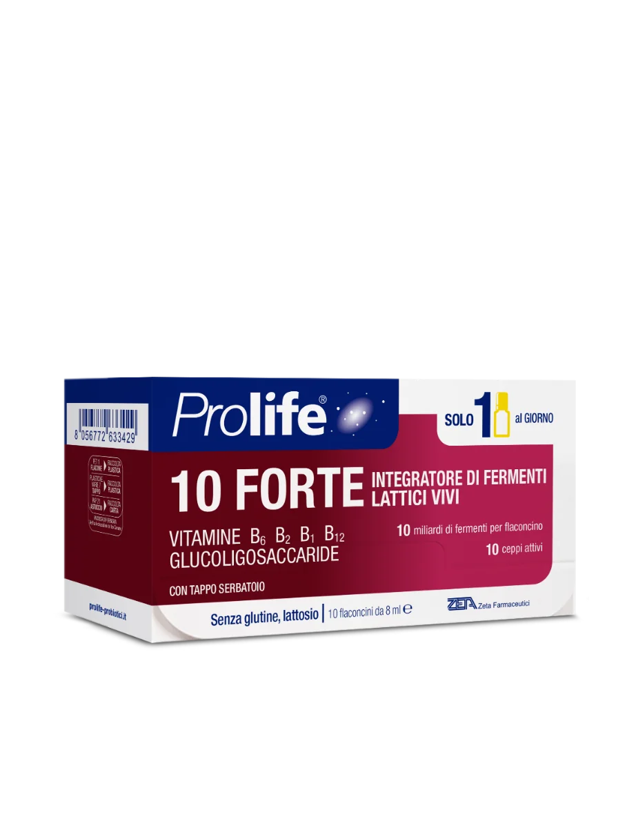 Prolife 10 Forte 10 Flaconcini Integratore Probiotico 8ml